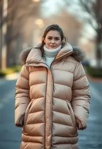Maxi Puffer Coat Costume Face Swap