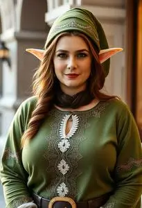Free Plus Size Elf Costume Woman Face Swap
