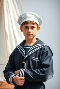 Sailor Captain Costume Boy Face Swap