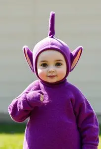 Free Teletubbies Costume Purple Face Swap