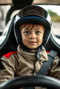 Kid Race Car Driver Face Swap