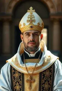 Free Man Holy Priest Costume Face Swap