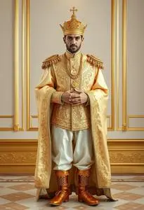 Prince Golden Costume Face Swap