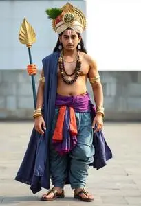 Free Lord Krishna Male Costume Adult Face Swap