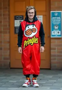 Pringles Man Costume Face Swap