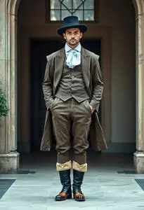 Victorian Male Clothing Costume Face Swap