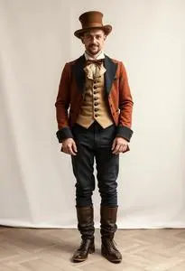Victorian Music Hall Costume Face Swap