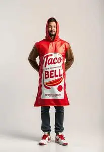 Free Taco Bell Sauce Packet Adult Costume Face Swap