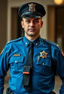 Funny Police Officer Costume Face Swap