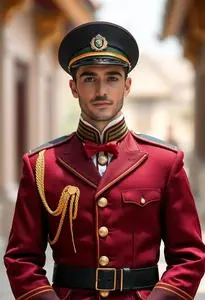 Male First Class Uniform Costume Face Swap