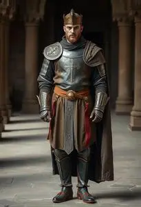 Man Medieval Knight Costume Face Swap