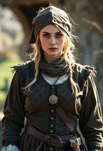 Medieval Huntress Costume Face Swap