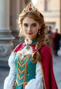 Princess Anna Adult Costume Face Swap