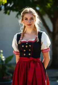 Free Woman German Outfit Face Swap
