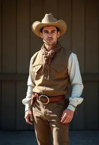 Western Outfit Man Costume Face Swap