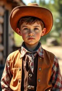 Wild Wild West Costume Boy Face Swap