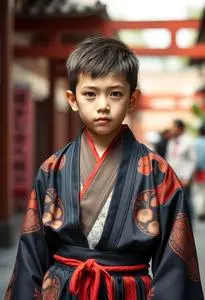 Free Japanese Costume Boy Face Swap