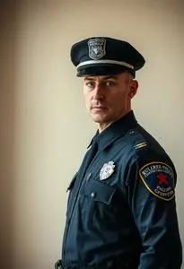 Realistic Police Officer Costume Face Swap