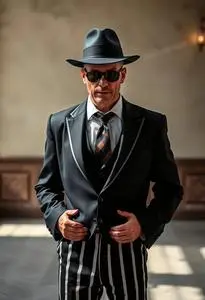 Free Mafia Costume For Man Face Swap
