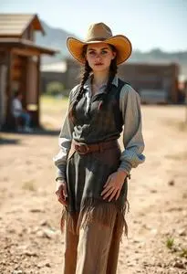 Free Country Western Outfit Woman Costume Face Swap