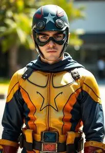 Captain Man Halloween Costume Face Swap