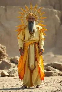 Sun God Costume Face Swap