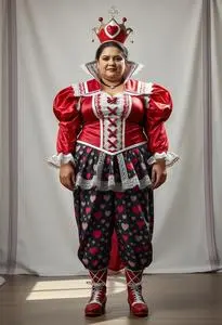 Free Queen Hearts Costume Plus Size Face Swap