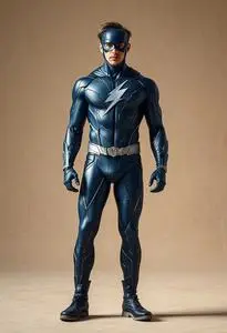 Lightning Superhero Costume Face Swap