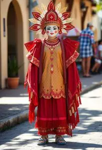 Free Paper Doll Sinulog Festival Costume Face Swap