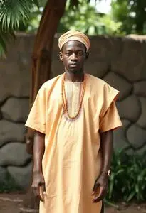 Nigerian Native Wears Costume Face Swap