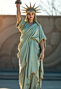 Free Statue Of Liberty Logo Film Studio Face Swap