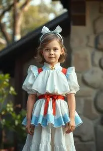 Child Alice Costume Face Swap