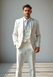 Free Men White Suit Face Swap