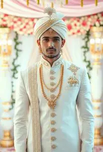 Free Rajputi White Jodhpuri Suit Face Swap