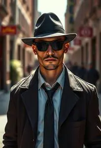 Gangster Costume Face Swap