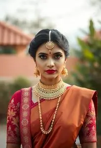 Free Traditional South Indian Wedding Dress Face Swap