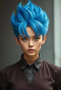 Super Saiyan Blue Goku Hairstyle Face Swap