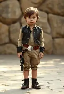 Free Child Han Solo Costume Boy Face Swap