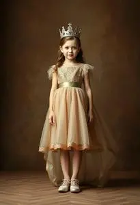 Child Girl Queen Fancy Dress Face Swap