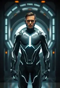 Tron Legacy Suit Face Swap