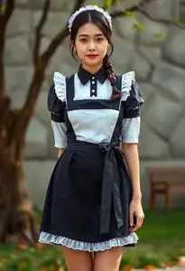 Classic Maid Outfit Costume Face Swap