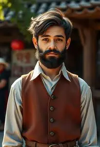Costume Boy Facial Hair Face Swap