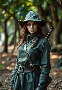 Huntress Cosplay Costume Face Swap