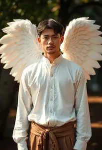 Free Male Angel Outfit Costume Face Swap