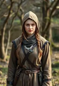 Medieval Huntress Costume Face Swap