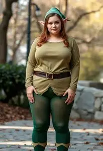 Free Plus Size Elf Tights Face Swap