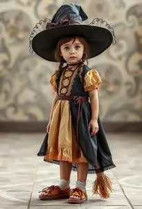 Child Witch Doctor Costume Girl Face Swap