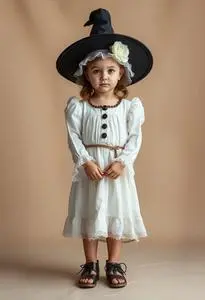 Child Witch Doctor Costume Girl Face Swap
