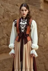 English Gown Style Costume Face Swap