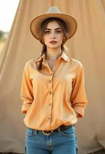 Woman Country And Western Face Swap